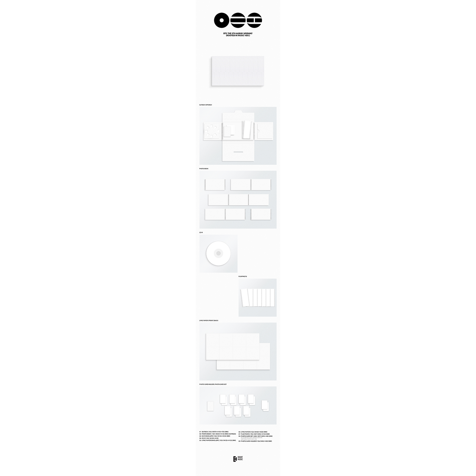 BTS The 5th Album 'ARIRANG' (Rooted in Music Ver.) (BTS Store Exclusiv ...
