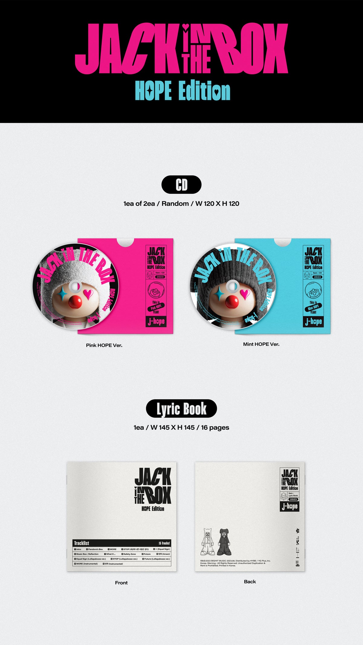 Jack In The Box (HOPE Edition) CD - Official BTS Music Store